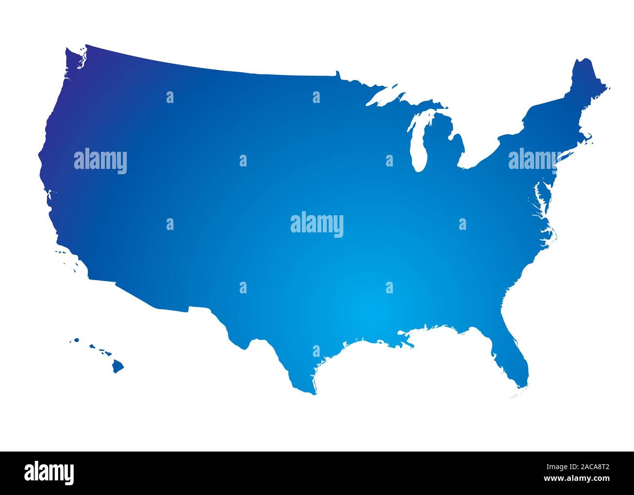north america blue map Stock Photo - Alamy