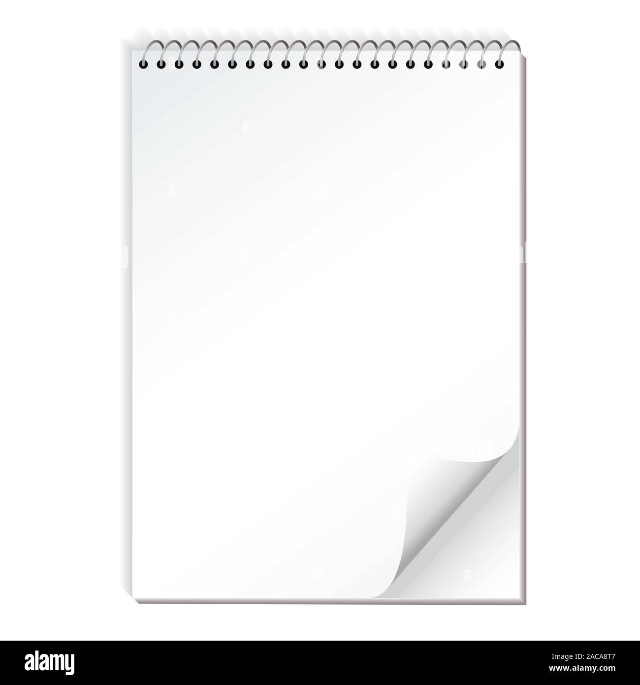 Spiral note book Cut Out Stock Images & Pictures - Alamy