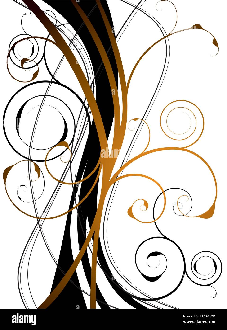 Swirl floral hi-res stock photography and images - Alamy