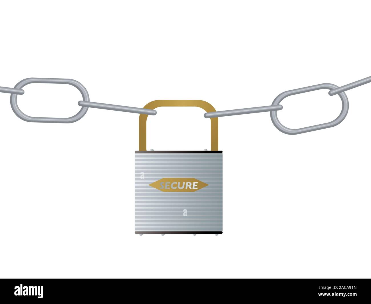 padlock and chain Stock Photo - Alamy