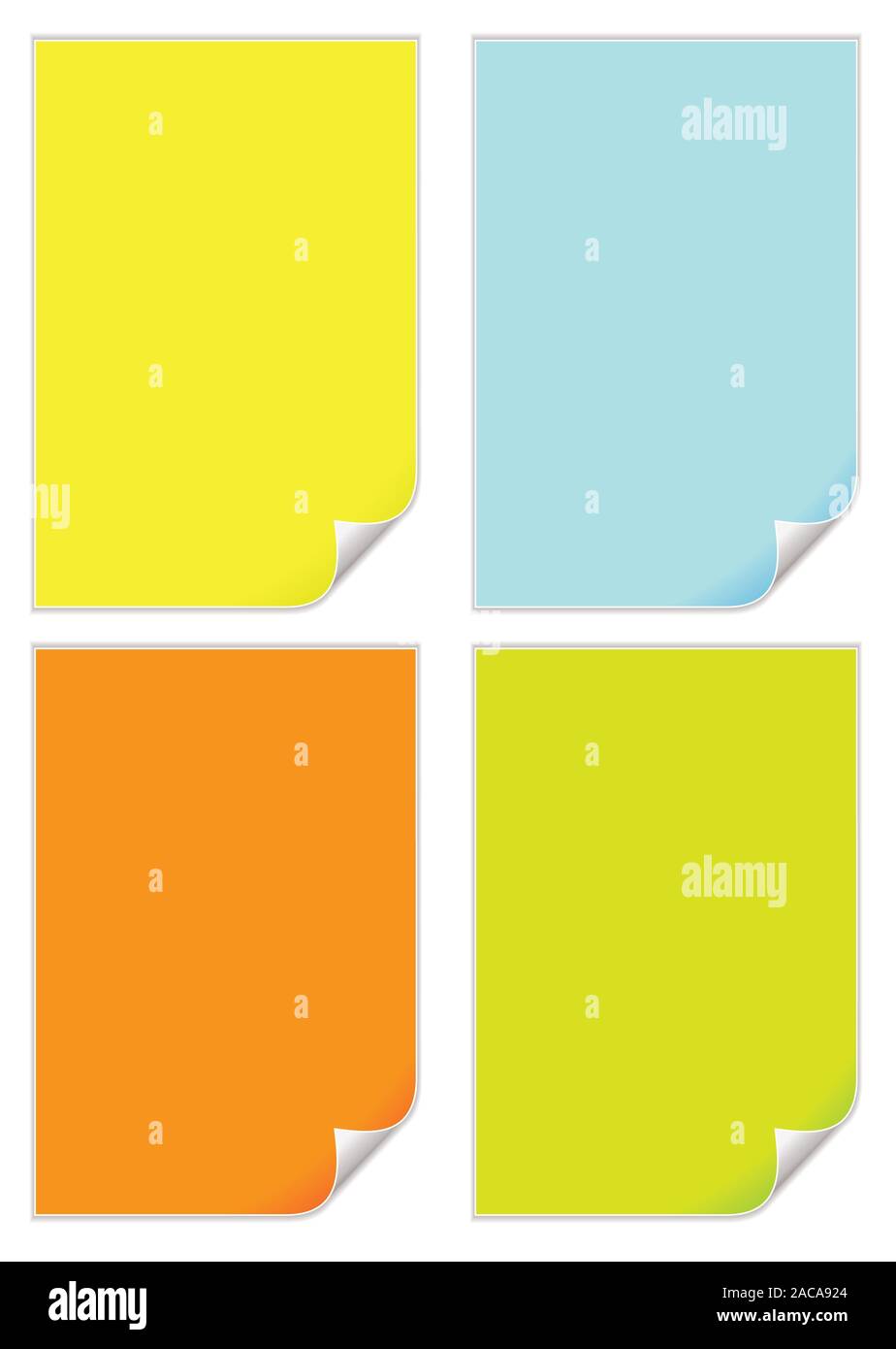 A4 page blue background Cut Out Stock Images & Pictures - Alamy