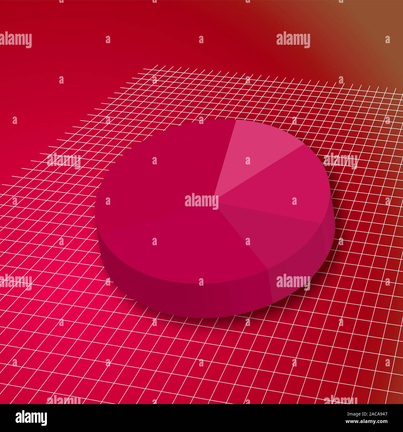 pie grid red Stock Photo - Alamy