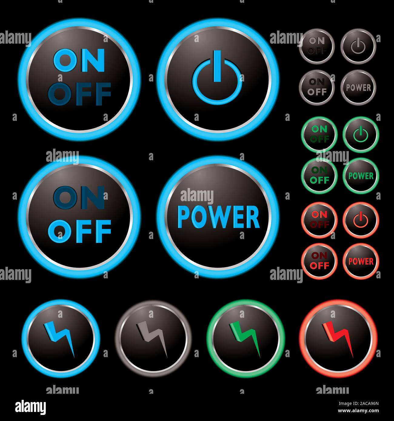 Turn buttons hi-res stock photography and images - Alamy