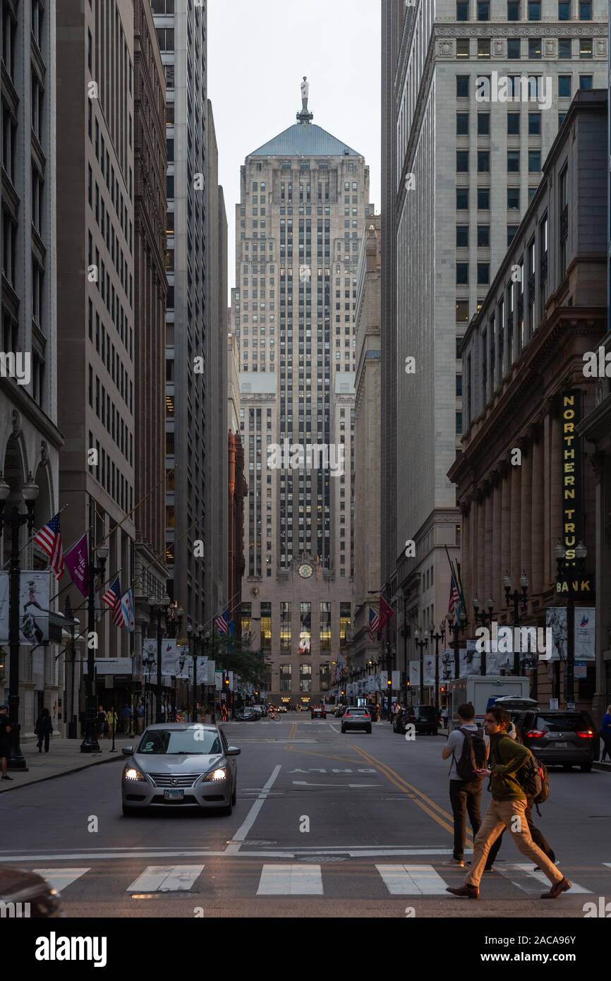 Chicago Board of Trade Building (CBOT), Chicago, Illinois, USA Stock ...