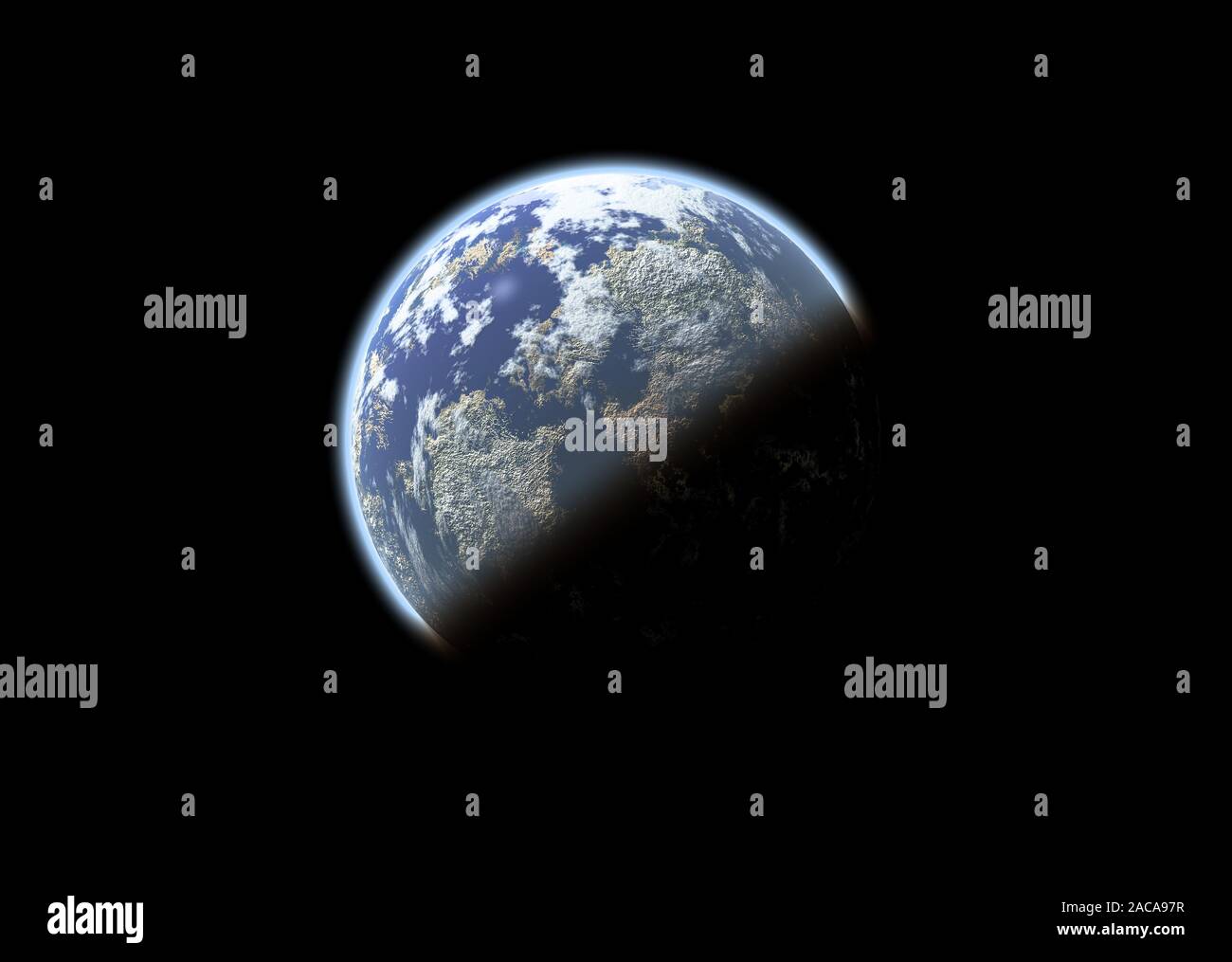 Half Earth Wallpaper Half Planet Earth Seen Moon Dark Starry Space Sky