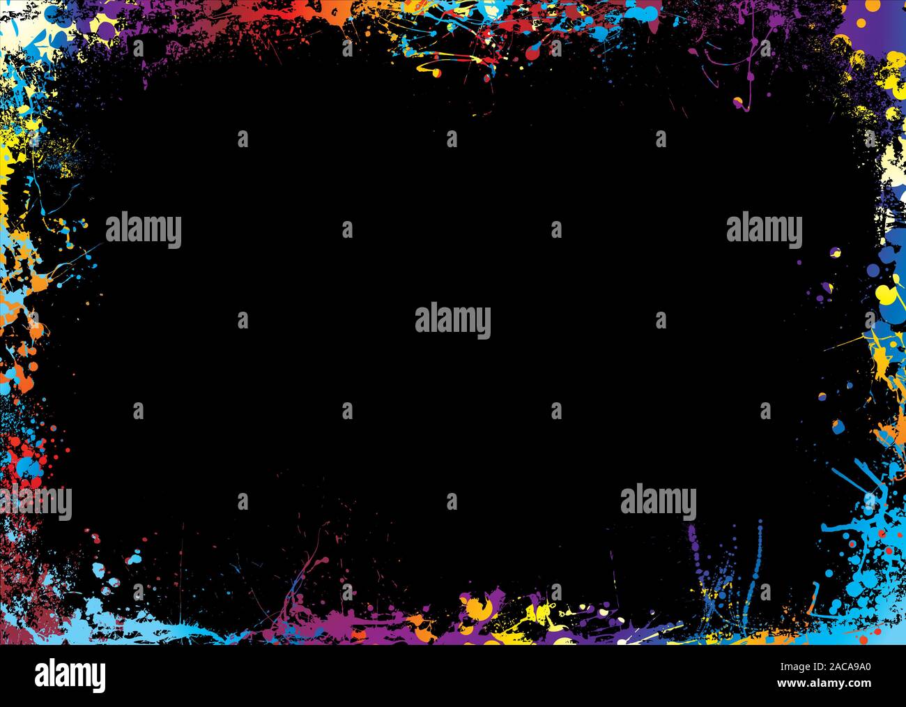 rainbow bright border Stock Photo - Alamy