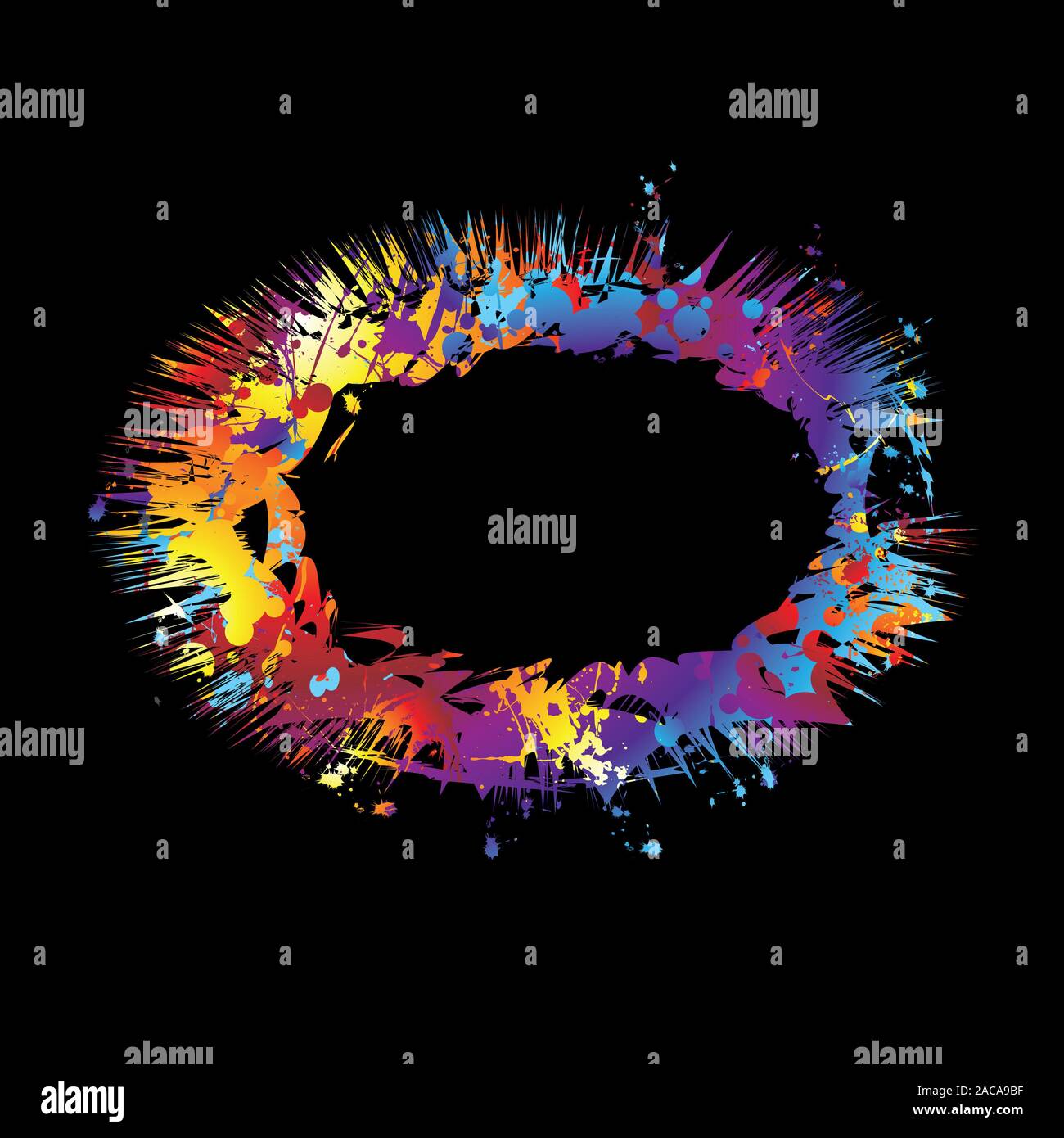 rainbow ink explode Stock Photo - Alamy