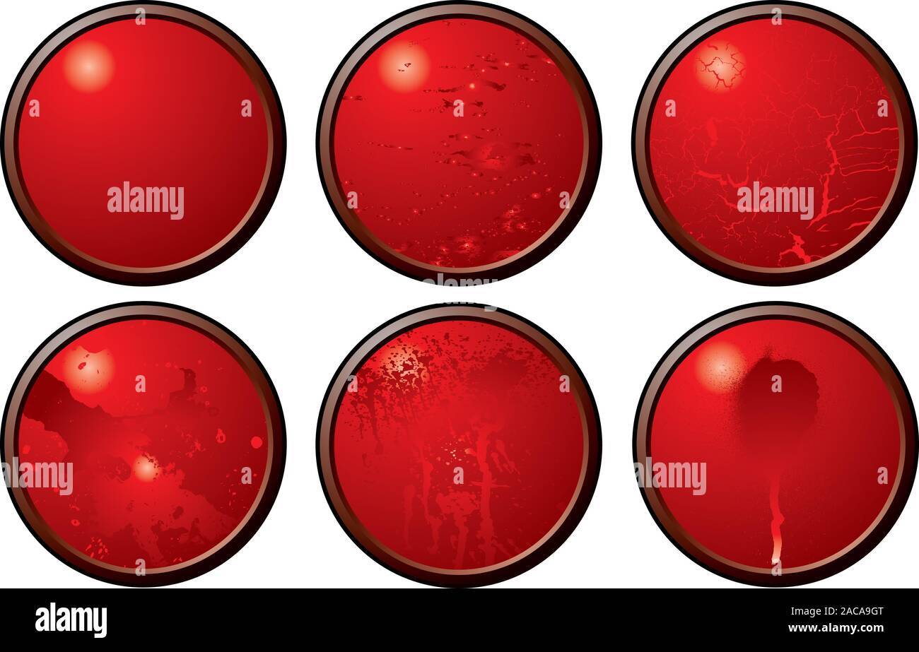 red button variation Stock Photo - Alamy