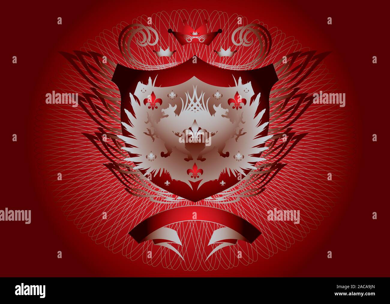 red shield gothic Stock Photo - Alamy