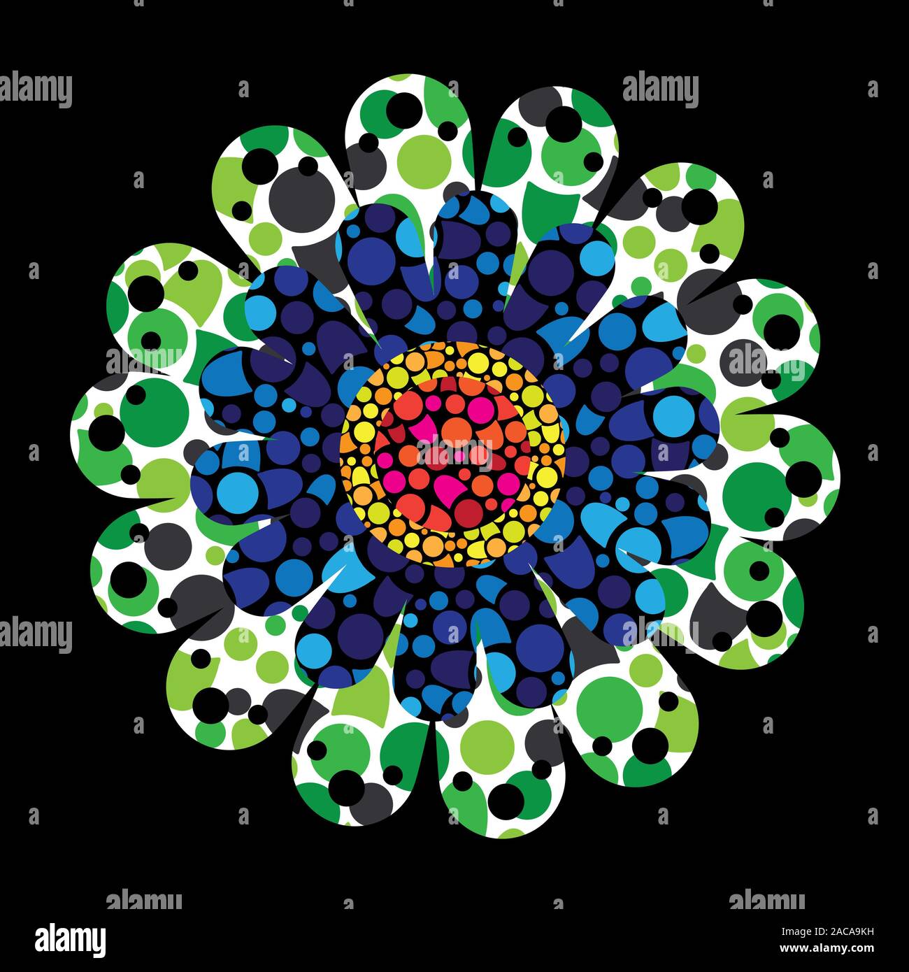 Retro flower hi-res stock photography and images - Alamy