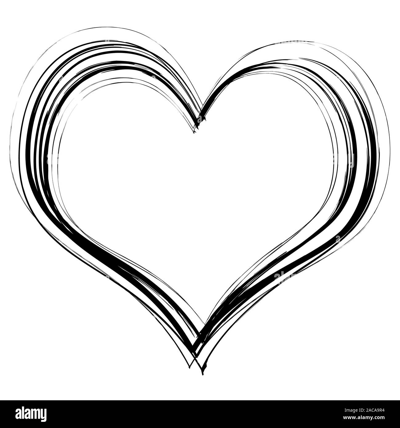 Scribble heart Cut Out Stock Images & Pictures - Alamy