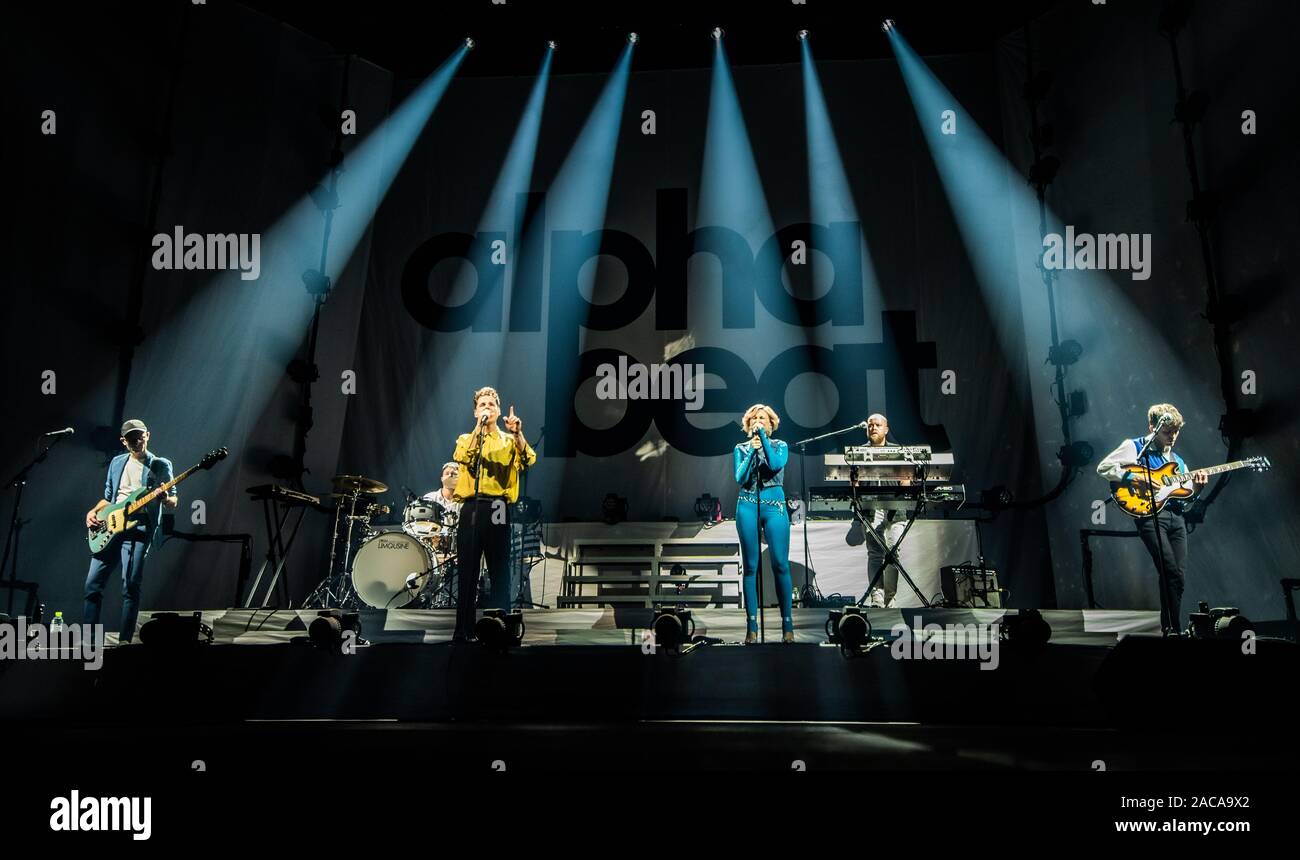 Copenhagen, Denmark. 30th, November 2019. The Danish band Alphabeat ...