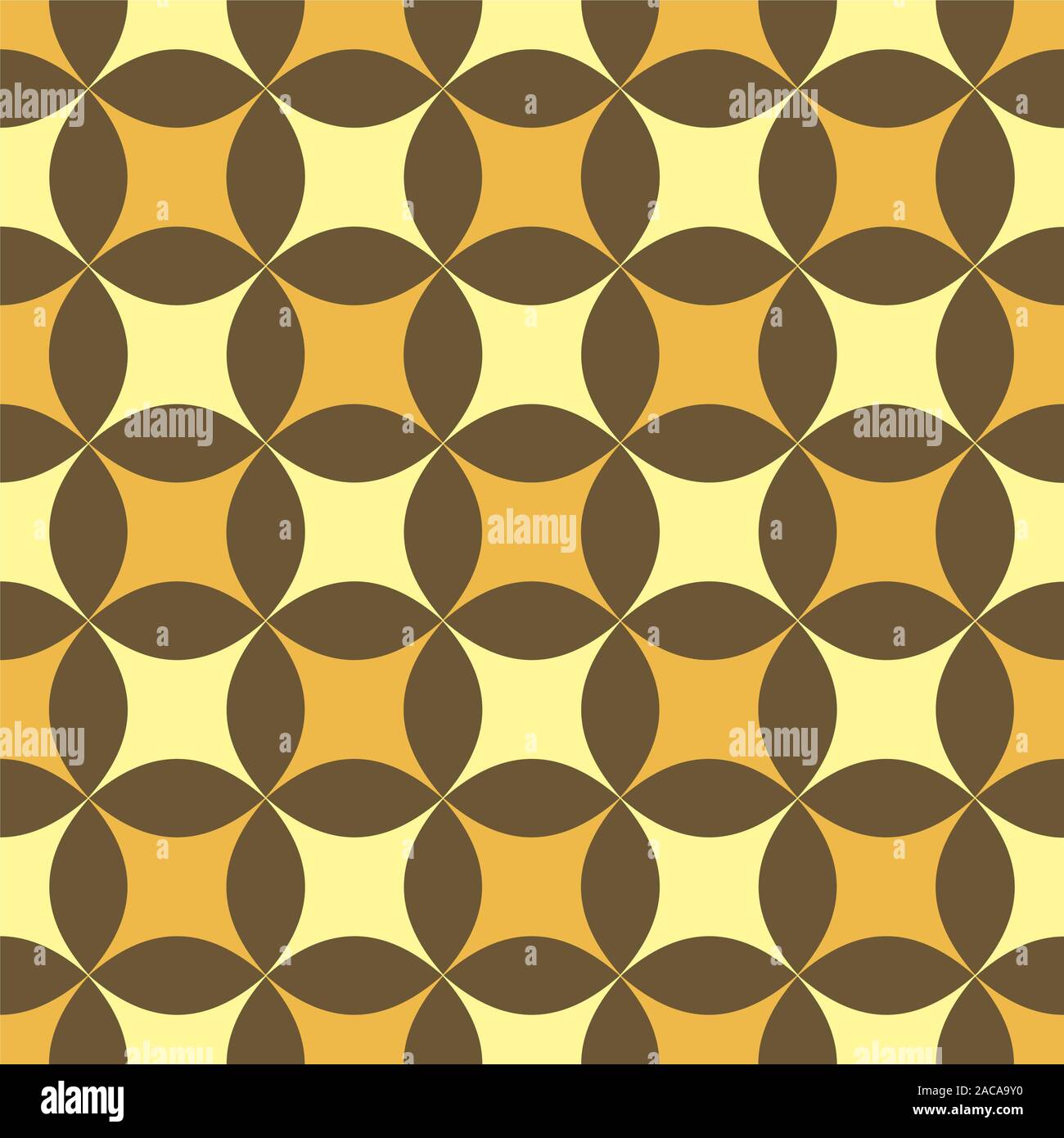 Overlap gold circle pattern hi-res stock photography and images - Alamy