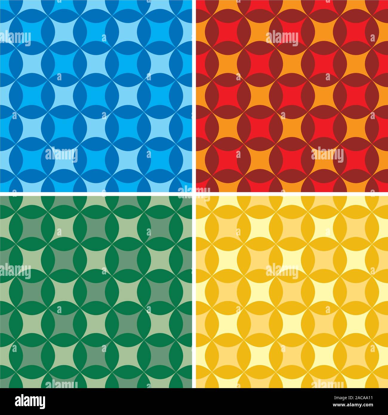 Overlap gold circle pattern hi-res stock photography and images - Alamy