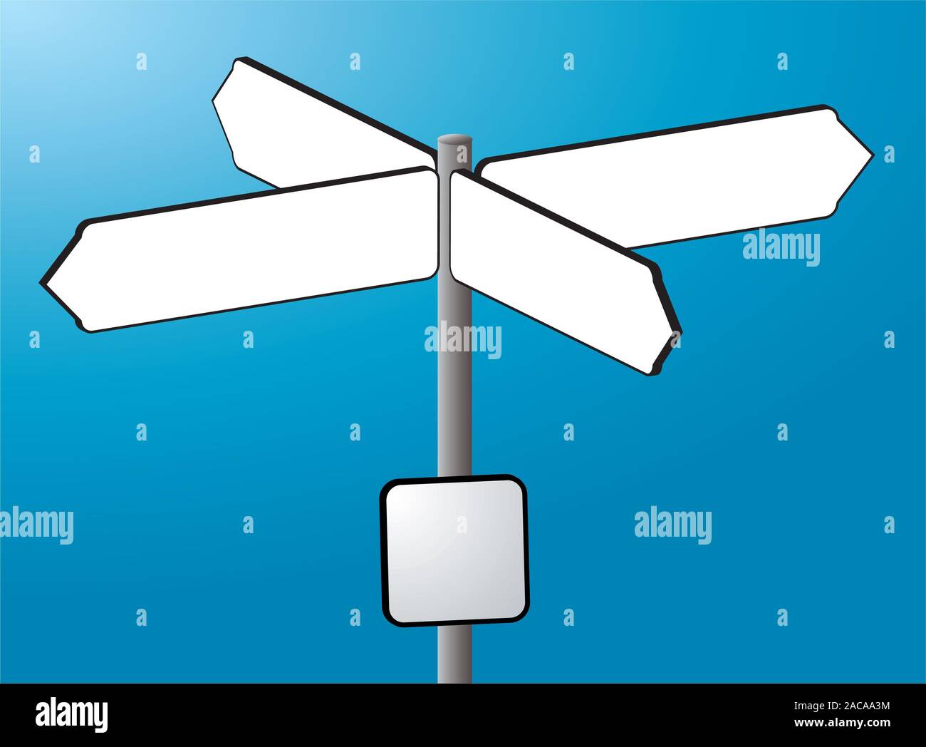 sign post cross Stock Photo - Alamy