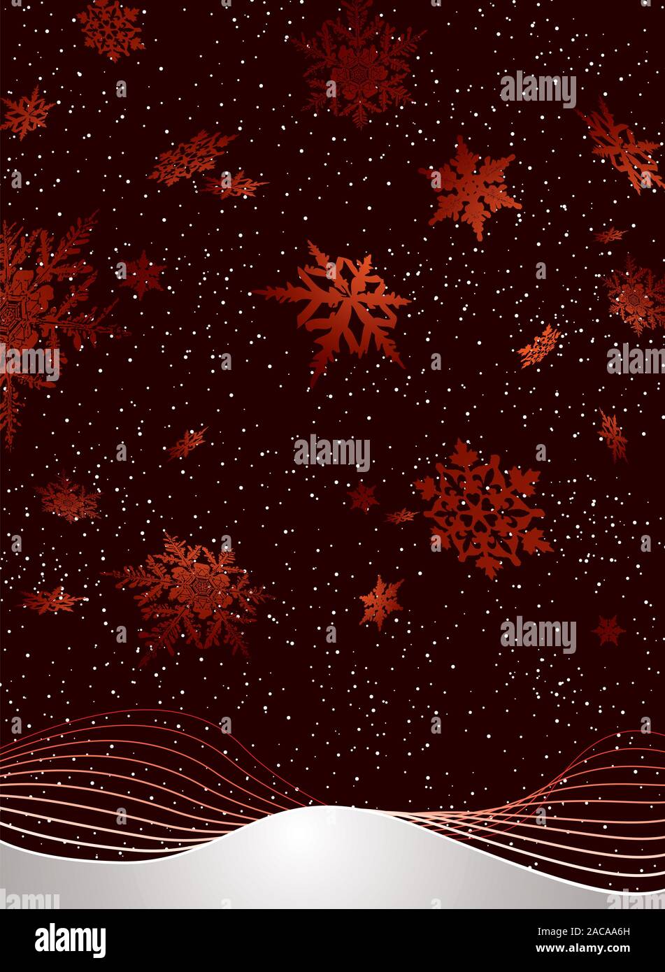 snowflake fall wave Stock Photo - Alamy