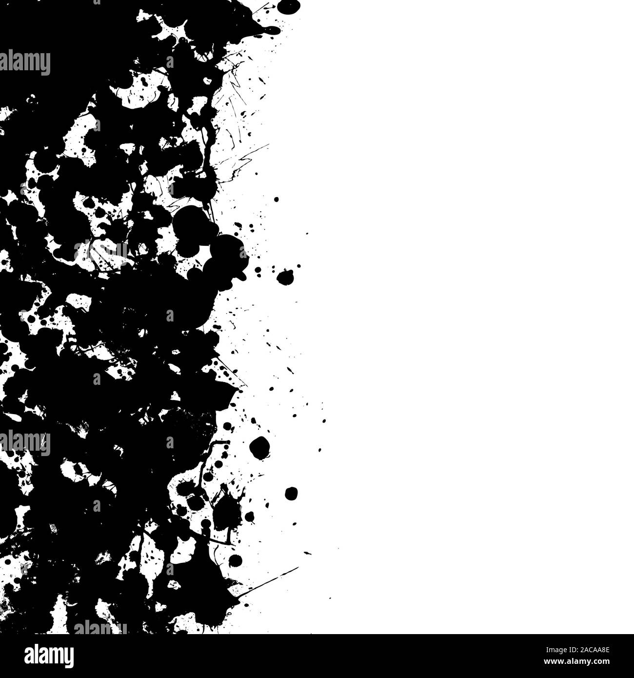 Black Paint Splatter Border