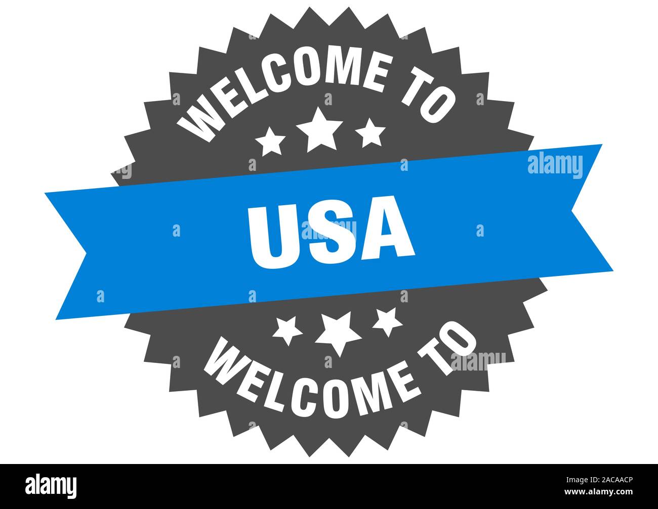 Welcome usa black stamp Stock Vector Images - Alamy