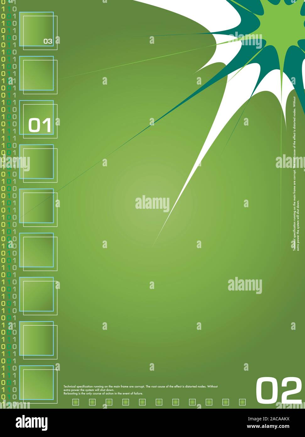 technical data green Stock Photo - Alamy