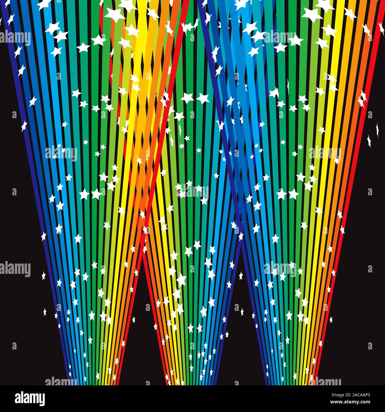 triple rainbow light Stock Photo - Alamy