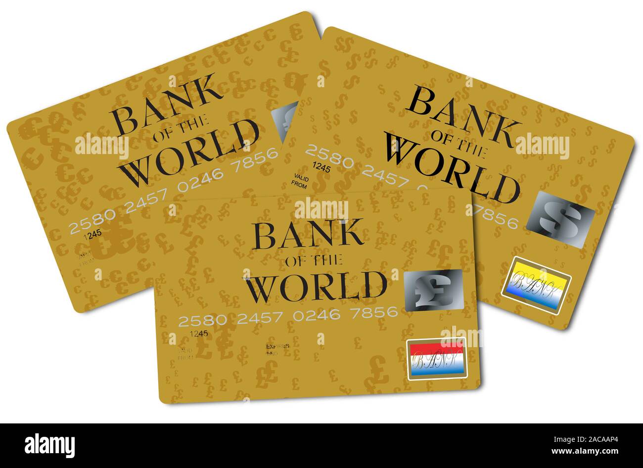triple credit card Stock Photo - Alamy