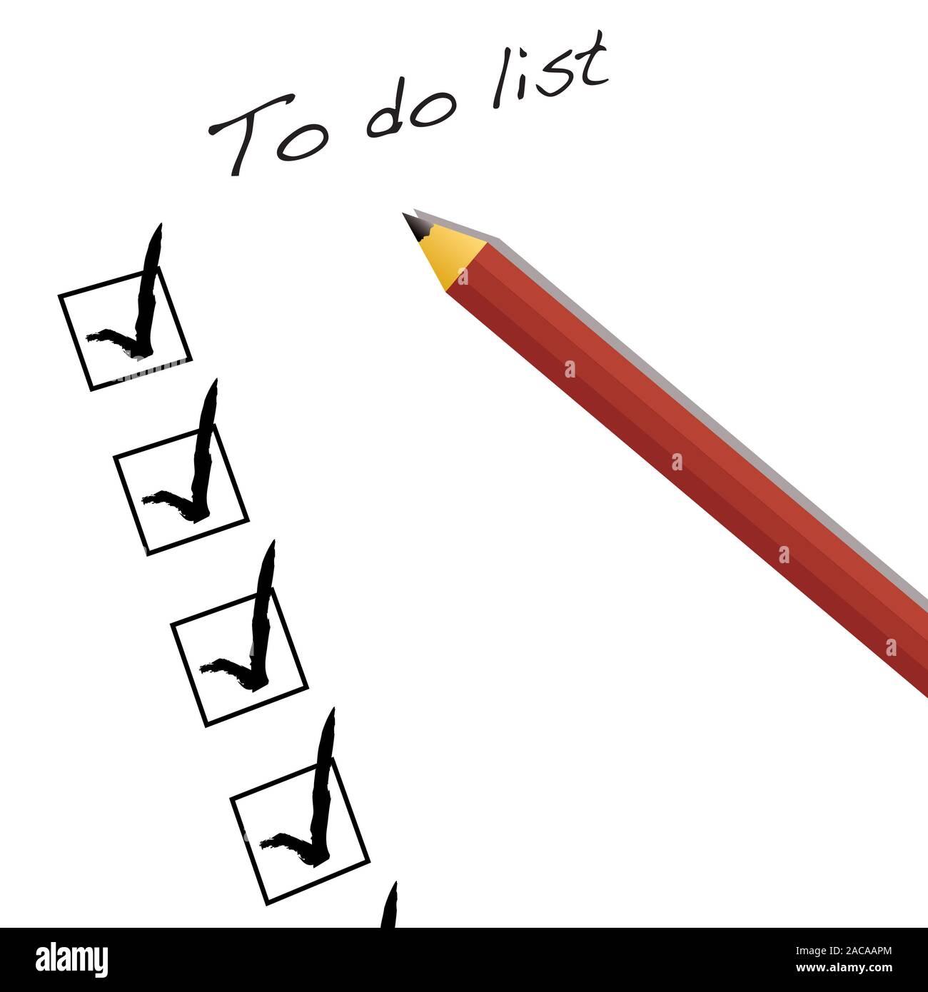Tick List Stock Photos & Tick List Stock Images - Alamy