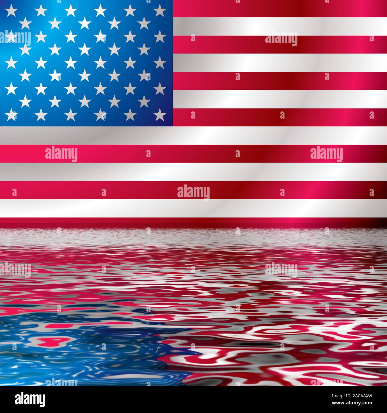 US flag wave Stock Photo - Alamy
