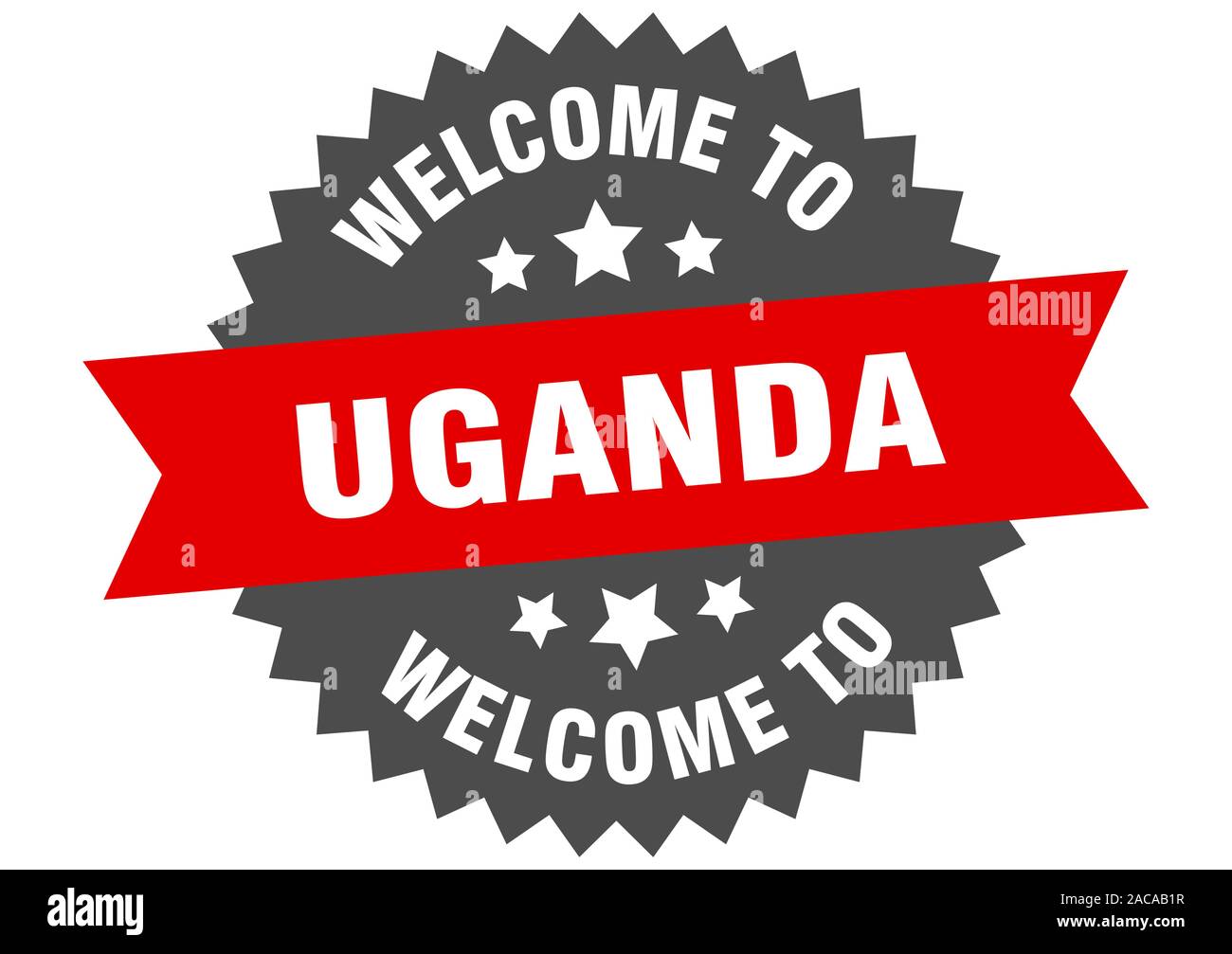 Uganda sign. welcome to Uganda red sticker Stock Vector Image & Art - Alamy