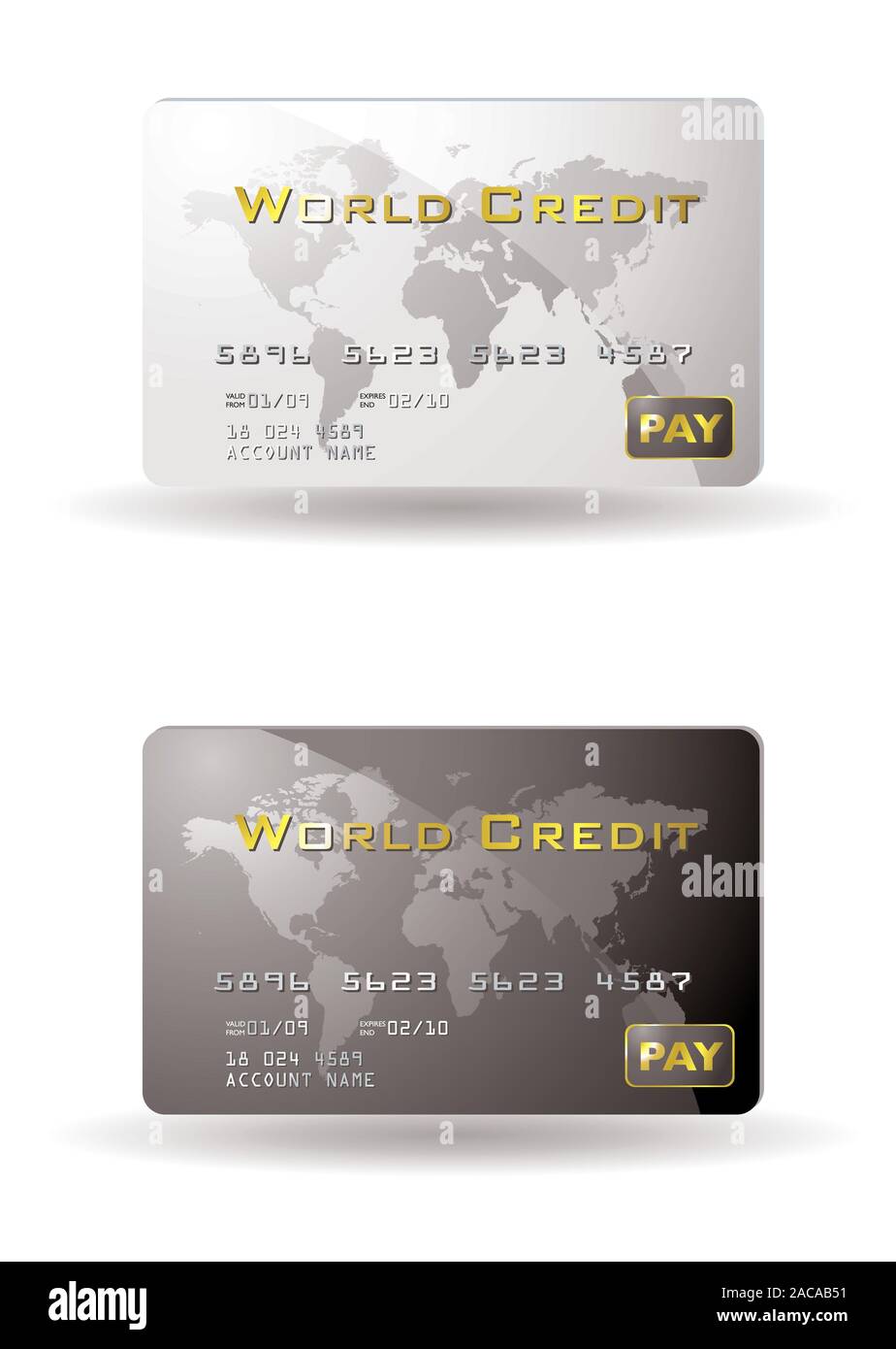 Bank cards world hi-res stock photography and images - Alamy
