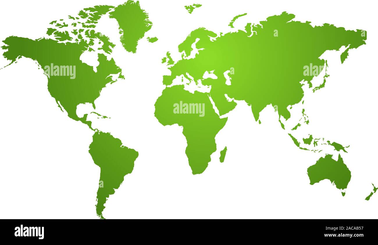 world map green Stock Photo - Alamy