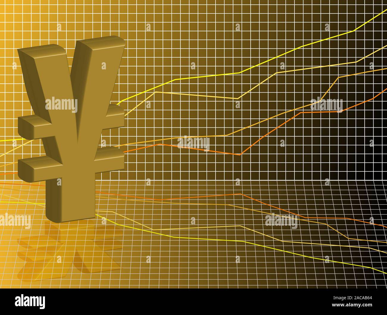Yen gold graph hi-res stock photography and images - Alamy