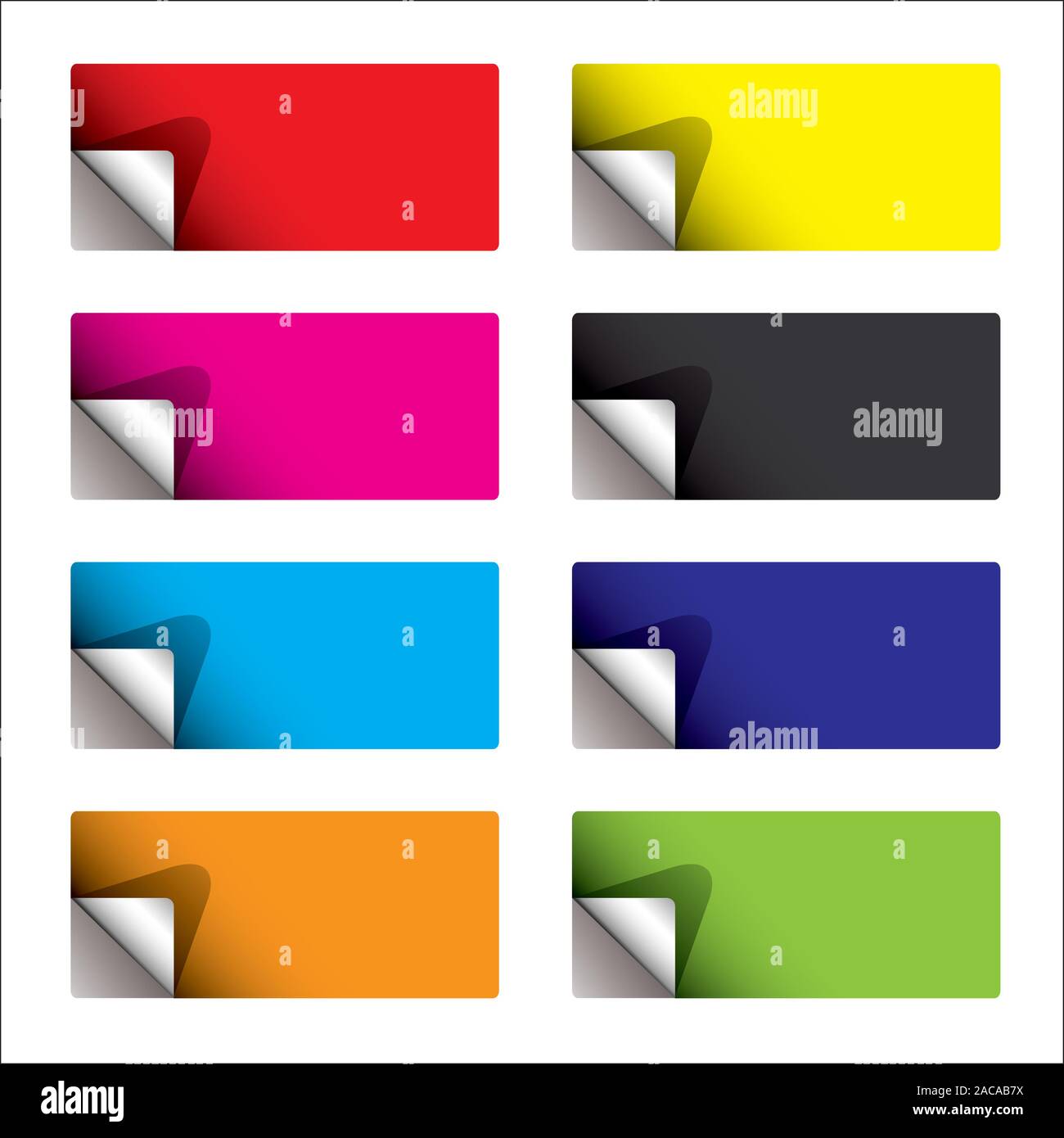 sticker curl backing Stock Photo - Alamy