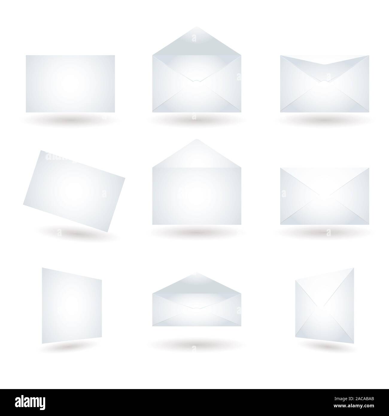 envelope variation shadow Stock Photo - Alamy