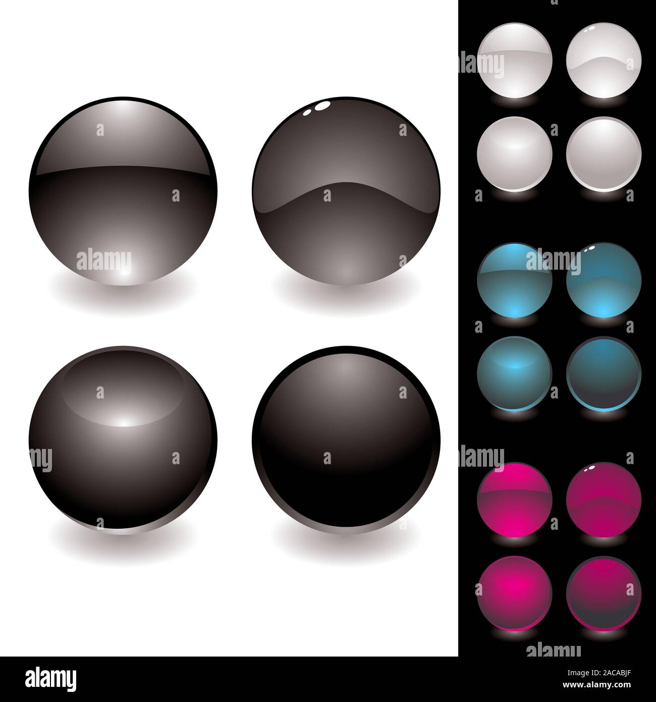 four button variation Stock Photo - Alamy