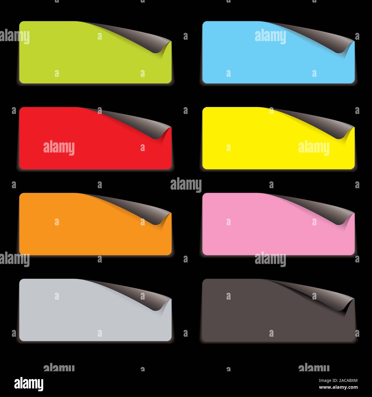 dark corner curl Stock Photo - Alamy