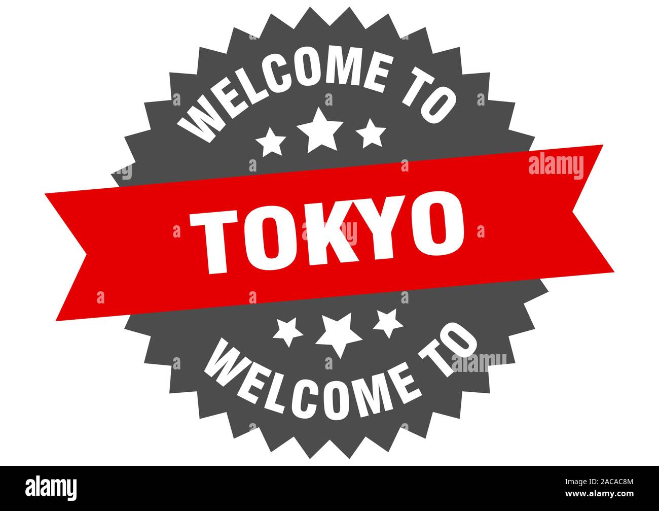 Tokyo sign. welcome to Tokyo red sticker Stock Vector Image & Art - Alamy