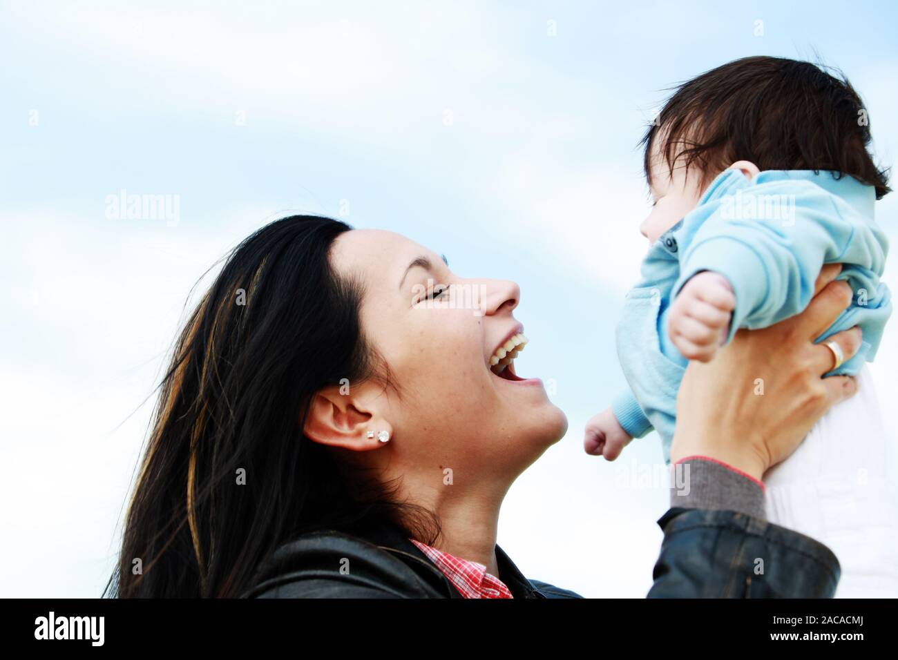 mother child happy Stock Photo - Alamy