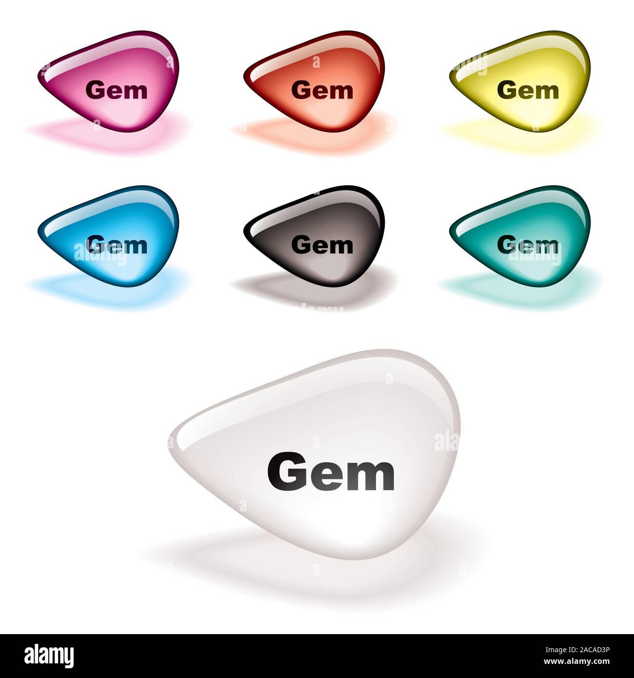 Gem shape Cut Out Stock Images & Pictures - Alamy