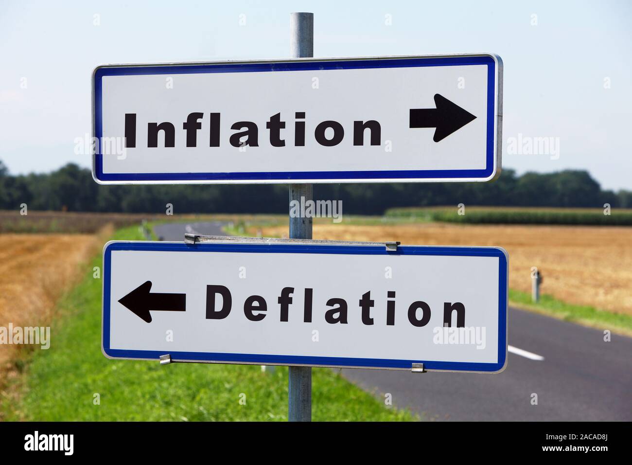 Deflation symbol hi-res stock photography and images - Alamy