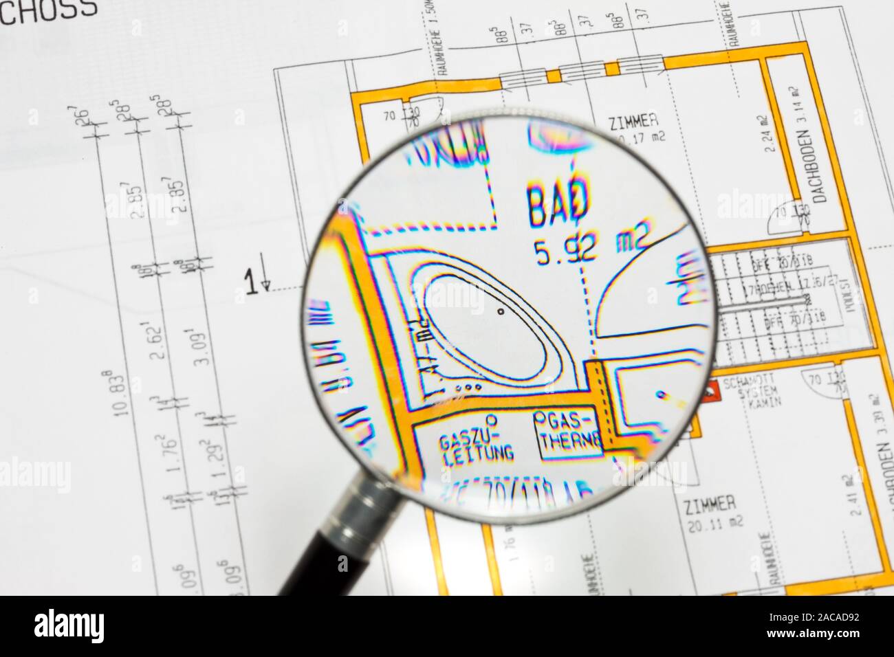 Plan for a new residential building Stock Photo - Alamy