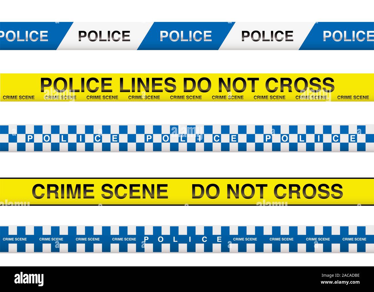 Crime scene tape icon hi-res stock photography and images - Alamy