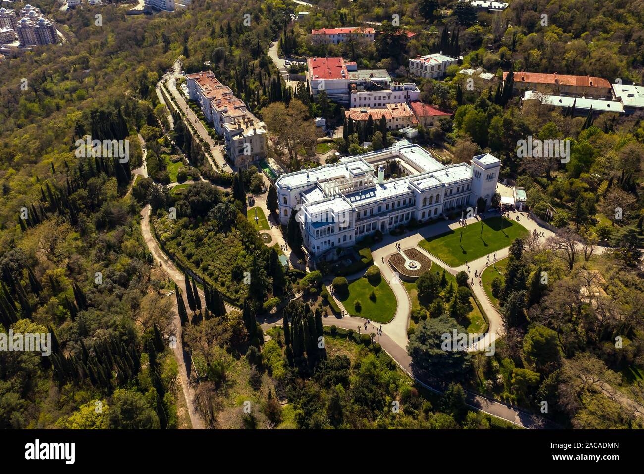 Aerial view livadiysky palace yalta hi-res stock photography and images ...