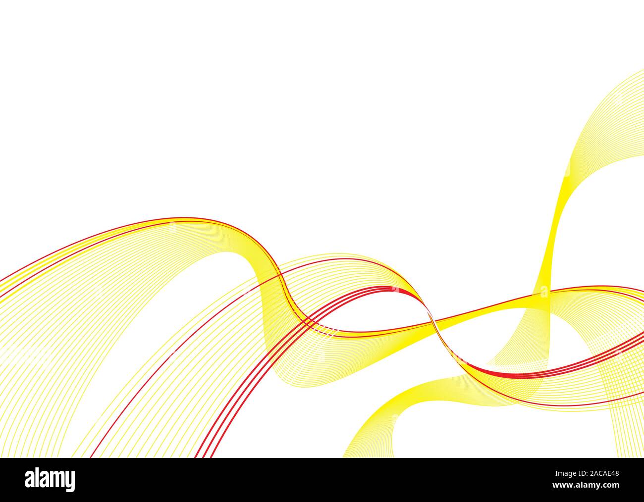 yellow wave stroke Stock Photo - Alamy