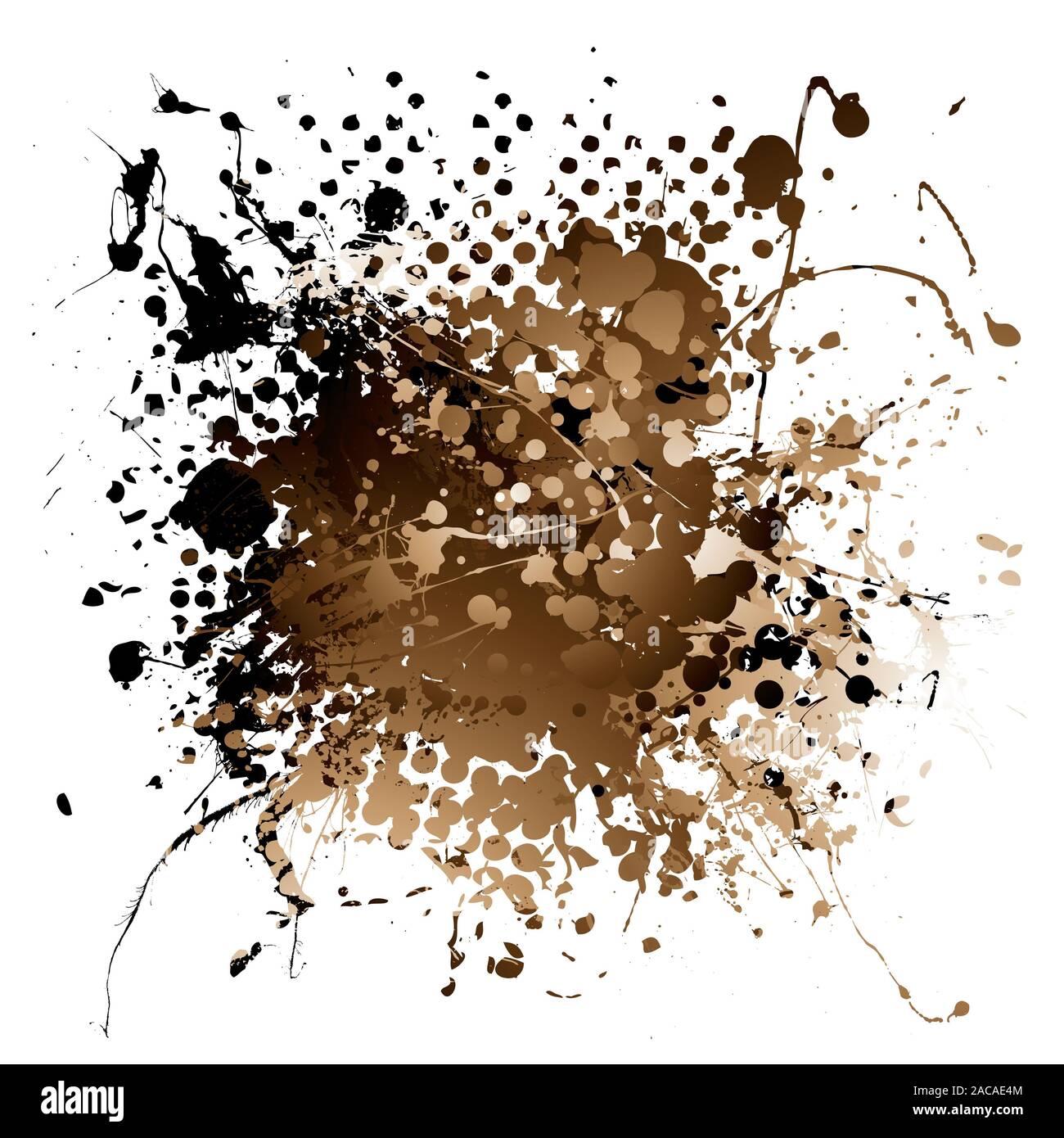 Ink stain brown hi-res stock photography and images - Alamy