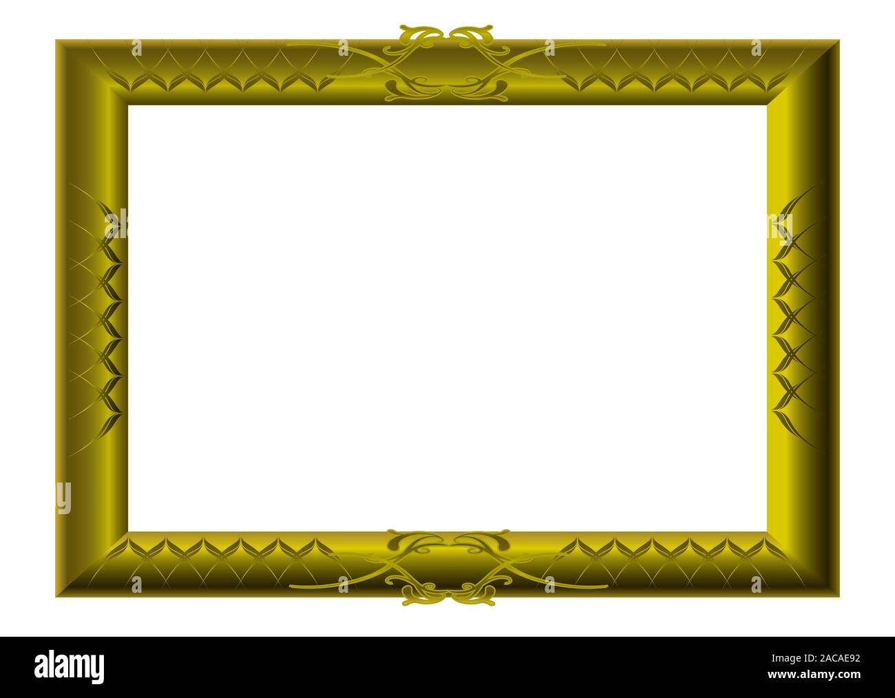 golden picture frame swirls Stock Photo - Alamy