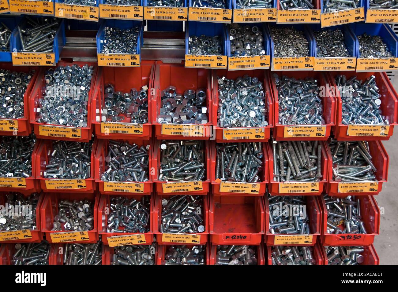 Screws in a workshop Stock Photo - Alamy