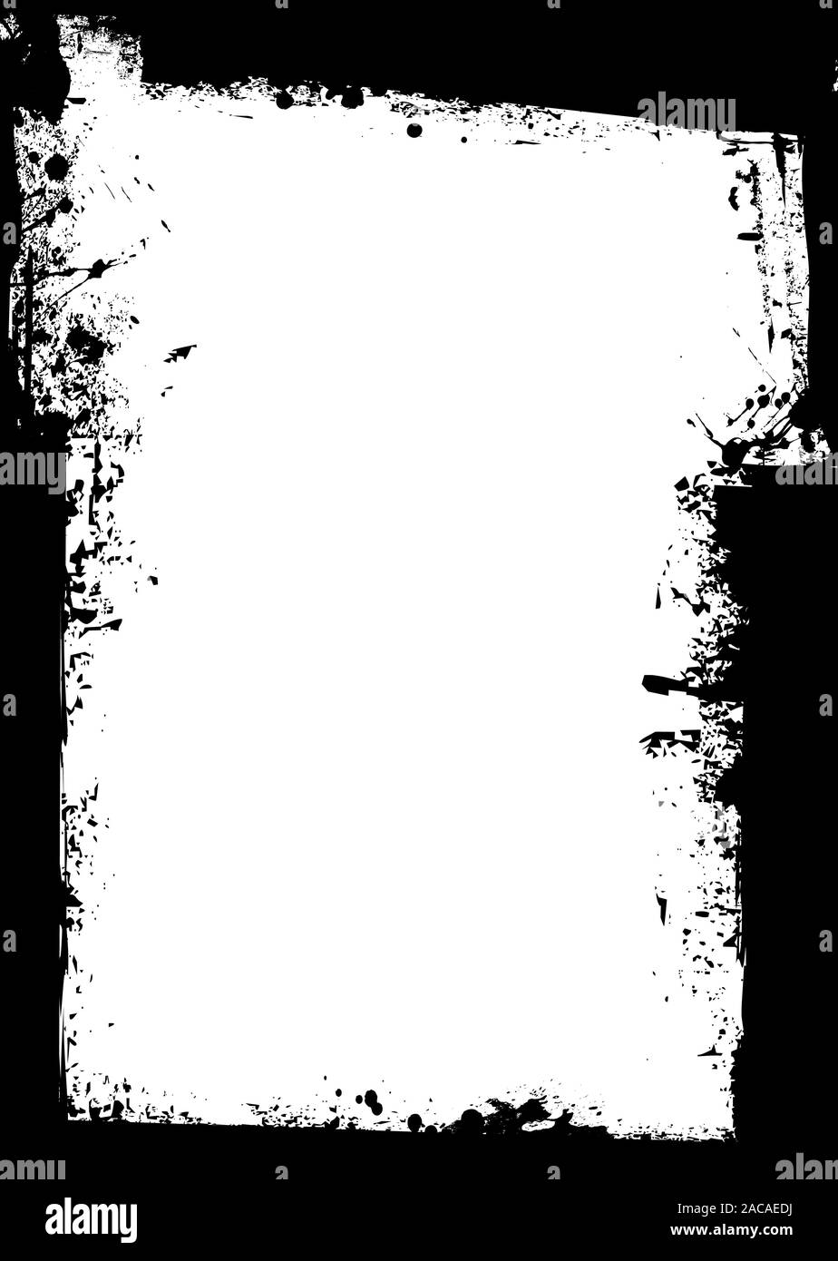 grunge border splat Stock Photo - Alamy