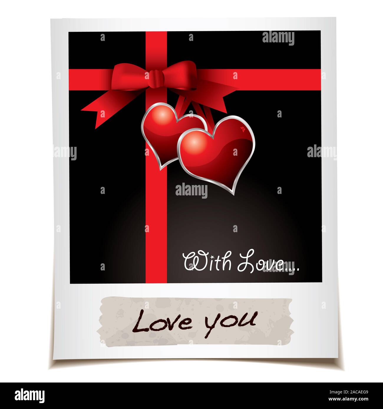 Love ribbon hi-res stock photography and images - Alamy