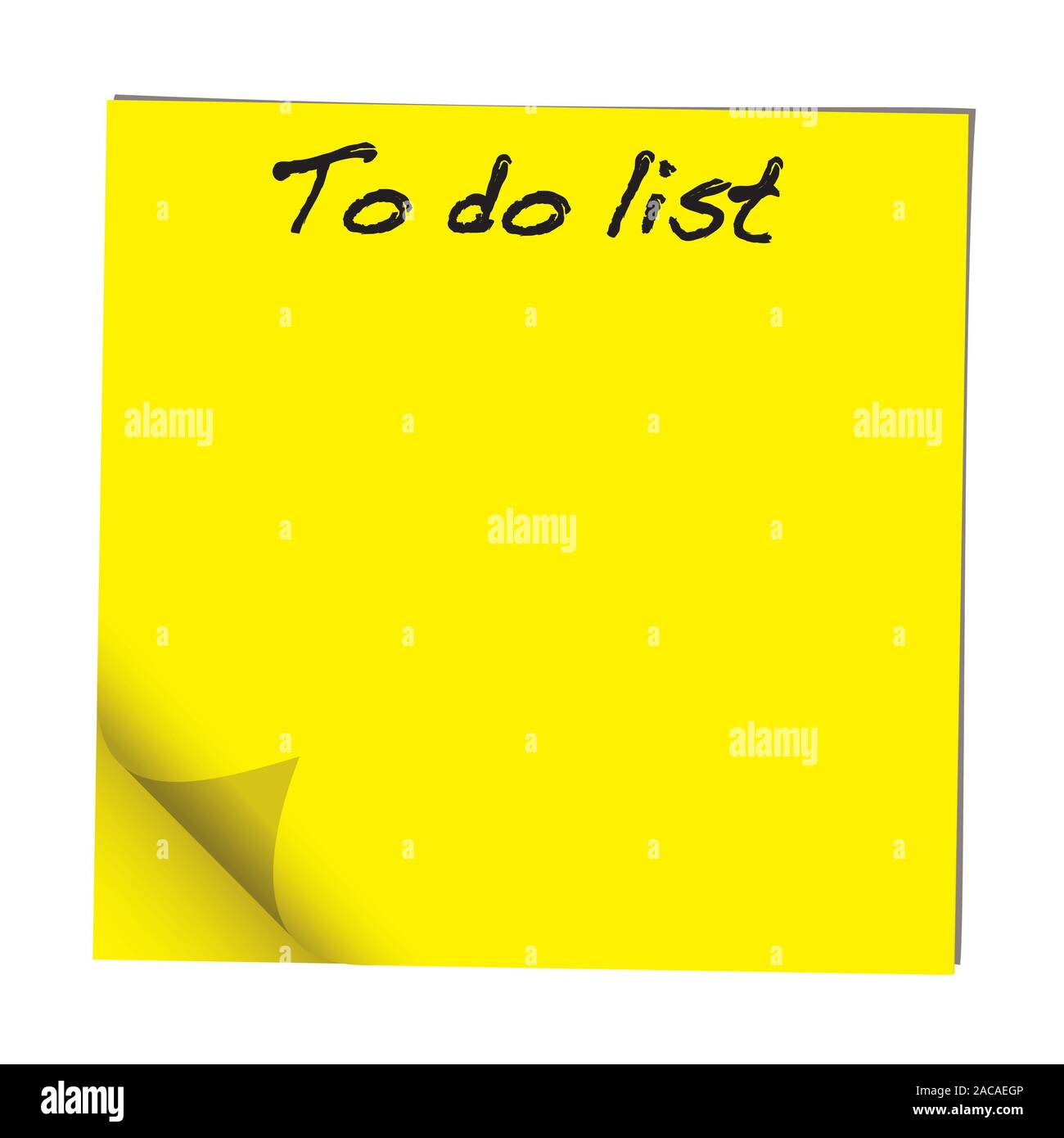 Sticky note written note Cut Out Stock Images & Pictures - Alamy