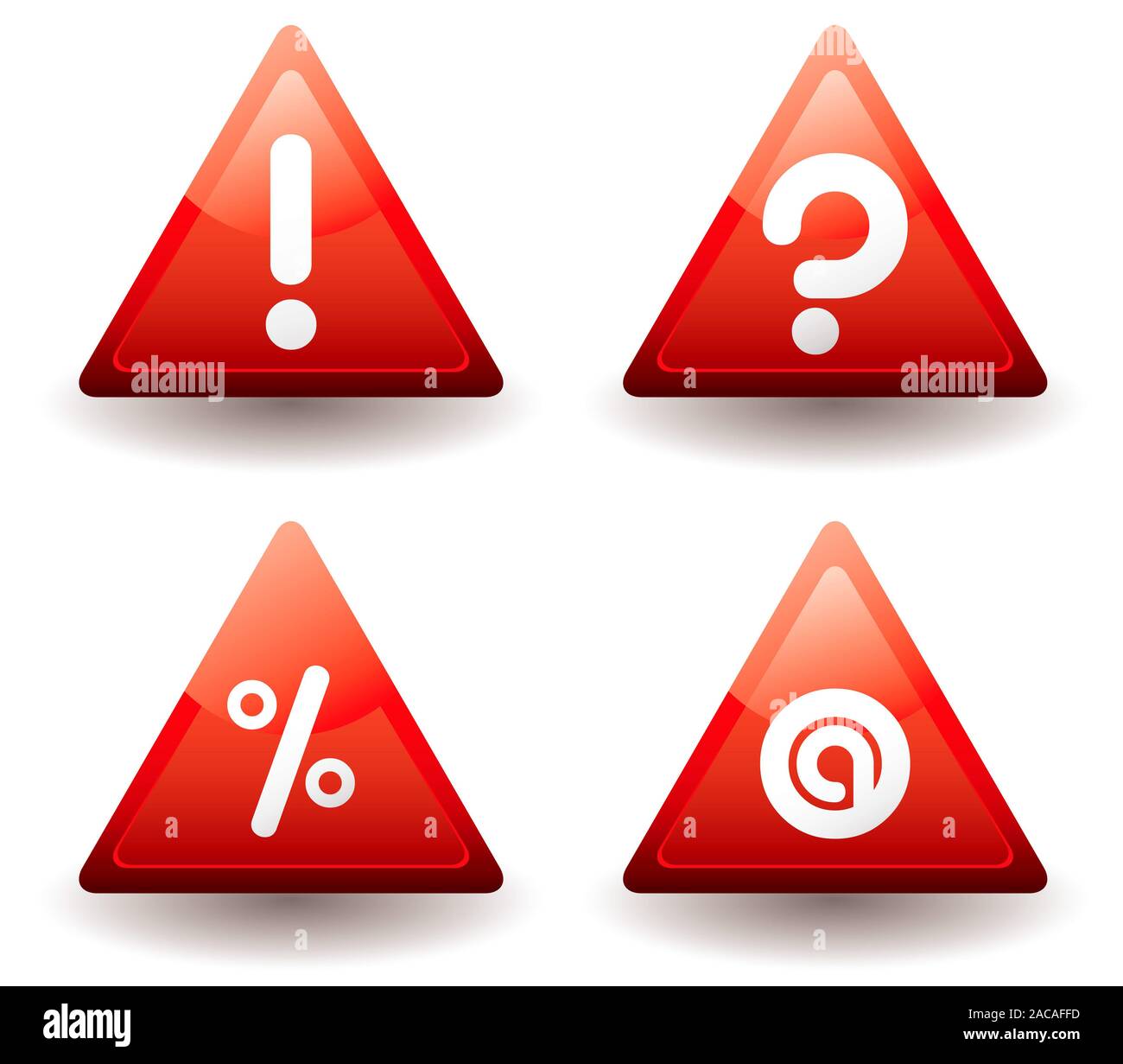Red triangle exclamation mark Cut Out Stock Images & Pictures - Alamy